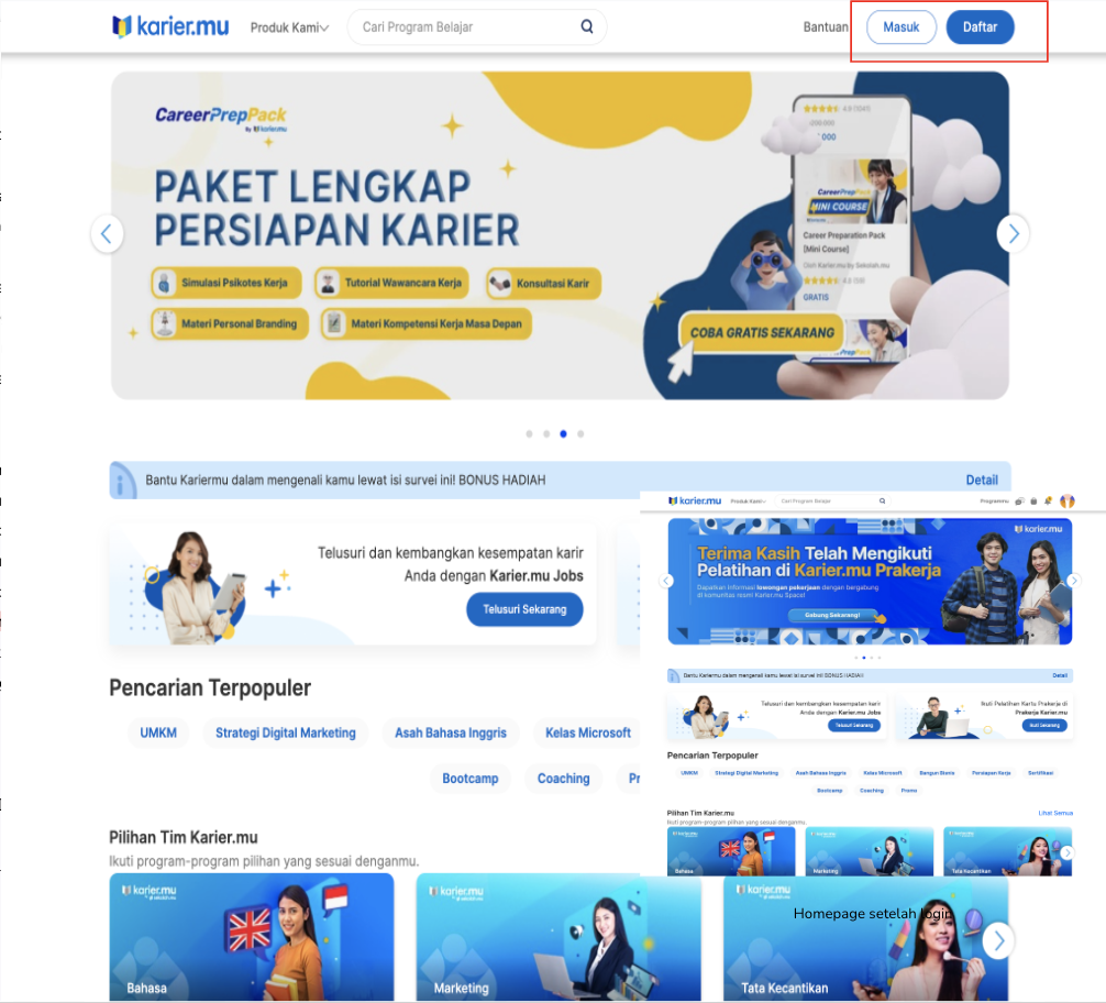 Beranda - Panduan Karier.mu