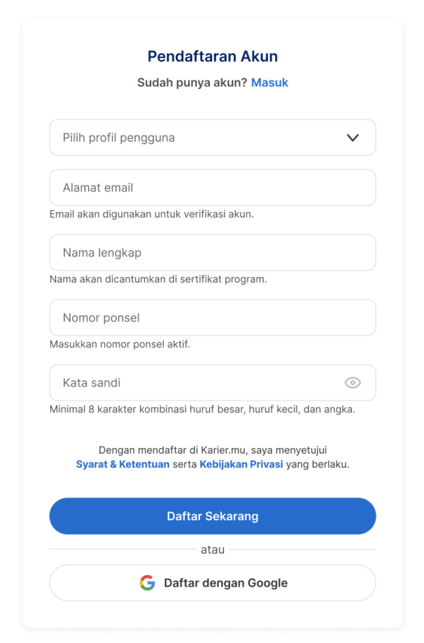 Beranda - Panduan Karier.mu
